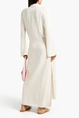 THE LINE BY K Crepe De Chine Tie Detailed Jacket