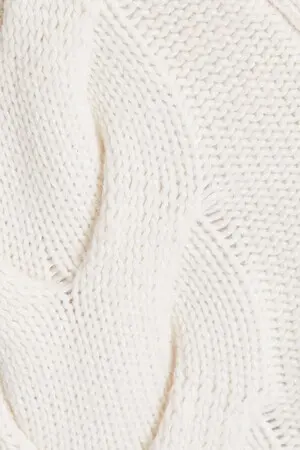 Rag & Bone Taylor Cotton And Cashmereblend Cableknit Cardigan - Ivory