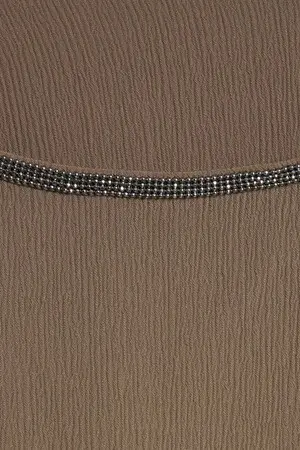 Fabiana Filippi Beaded Crepon Blouse