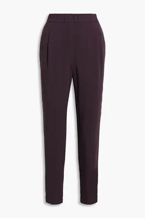 Fabiana Filippi Crepe Tapered Pants - Grape
