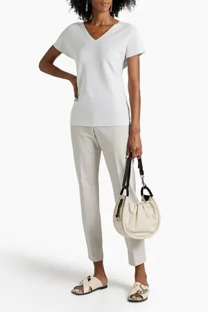 Fabiana Filippi Tapered Stretch-twill Pants