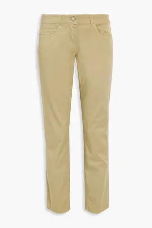 Fabiana Filippi Cottonblend Straightleg Pants - Sage Green