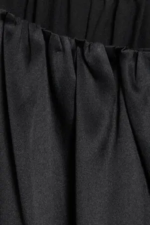 Fabiana Filippi Gathered Silkblend Satin Top