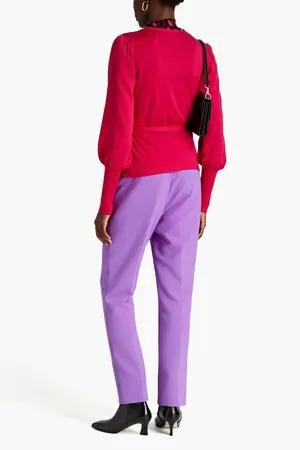 Diane Von Furstenberg Adrielle Merino Wool Wrap Cardigan