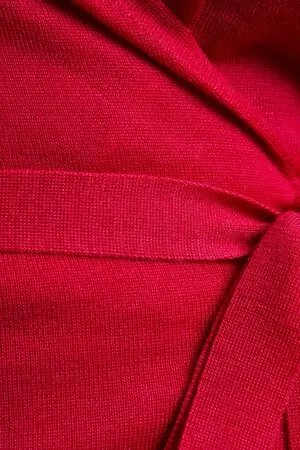 Diane Von Furstenberg Adrielle Merino Wool Wrap Cardigan