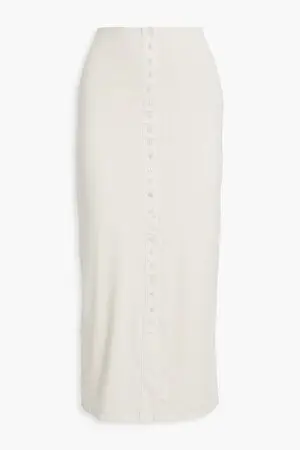 THE LINE BY K Spazzi Jersey Midi Skirt - Off-white