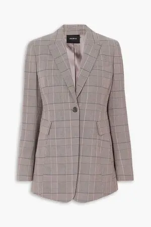 Akris Checked Wool Blazer