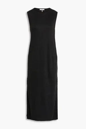 Rag & Bone Linen Midi Dress - Black