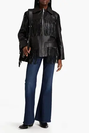 Each X Other Fringed Leather Jacket