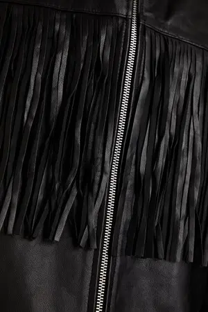 Each X Other Fringed Leather Jacket
