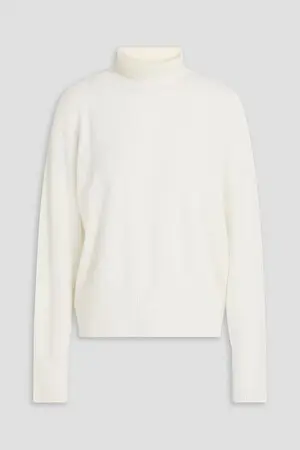 Vince Wool And Cashmere-blend Turtleneck Sweater - Off-white