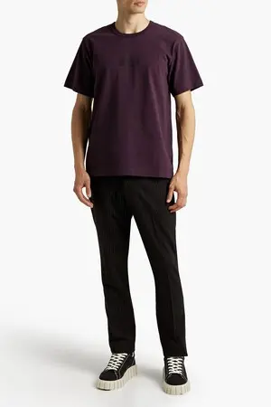 Helmut Lang Distort Printed Cottonjersey Tshirt
