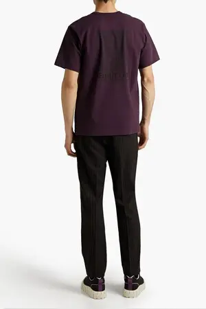 Helmut Lang Distort Printed Cottonjersey Tshirt