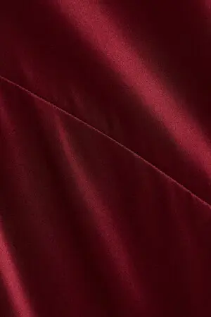 NICHOLAS Belted Silksatin Maxi Dress