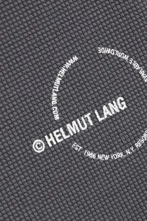 Helmut Lang Printed Layered Waffle-knit Cotton Shorts