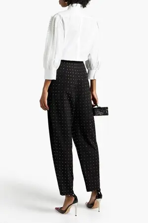Dolce & Gabbana Ruffled Pintucked Cotton Poplin Shirt