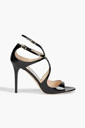JIMMY CHOO Lang 100 Patent-leather Sandals