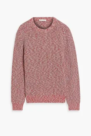 Helmut Lang Bungee Marled Ribbed-knit Cotton-blend Sweater