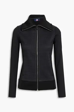 Fusalp Morgane Ribbed Shellpaneled Stretchjersey Track Jacket