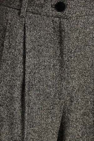 Dolce & Gabbana Pleated Woolblend Tweed Wideleg Pants