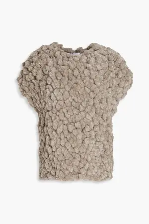 Brunello Cucinelli Metallic Boucléknit Alpacablend Vest