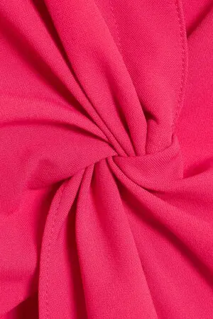Cinq À Sept Mckenna Twisted Stretch-crepe Top