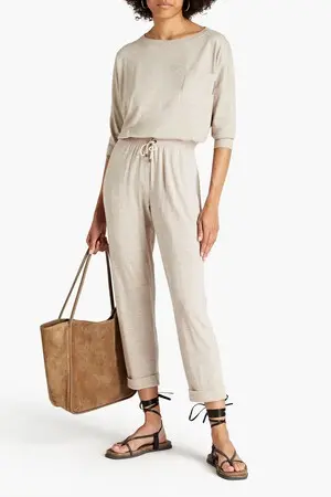 Brunello Cucinelli Beadembellished Metallic Knitted Sweater