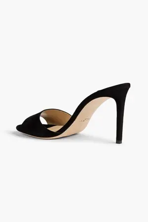 JIMMY CHOO Stacey 85 Suede Mules