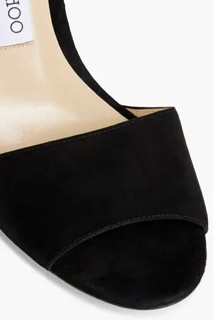 JIMMY CHOO Stacey 85 Suede Mules