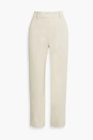 Brunello Cucinelli Cottontwill Straightleg Pants - Ecru