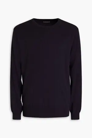 N.peal N.Peal Oxford Cashmere Sweater Dark Purple