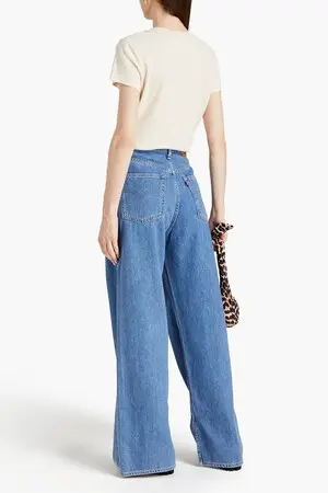 GANNI High-rise Wide-leg Jeans