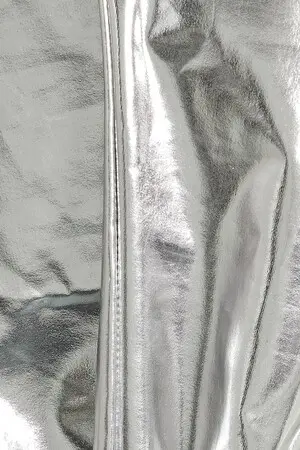 Balmain Metallic Vinyl Stirrup Leggings