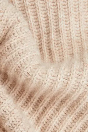 GANNI Ribbed Recycled Wool-blend Turtleneck Vest