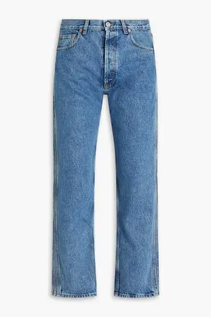 Vetements Faded Straight-leg Denim Jeans