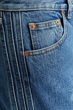 Vetements Faded Straight-leg Denim Jeans