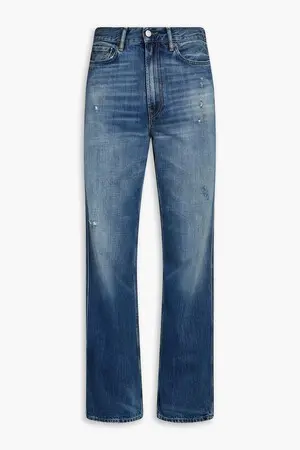 Acne Studios Distressed Faded Denim Jeans - Mid Denim
