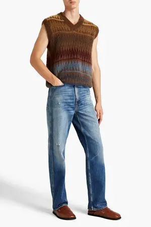 Acne Studios Distressed Faded Denim Jeans