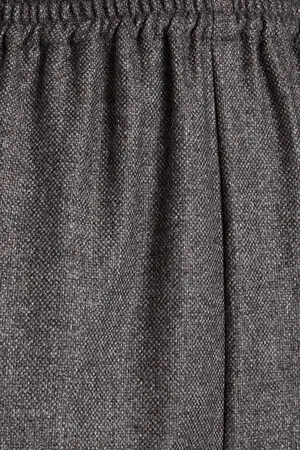 Eskandar Mélange Silk And Cashmere-blend Canvas Tapered Pant