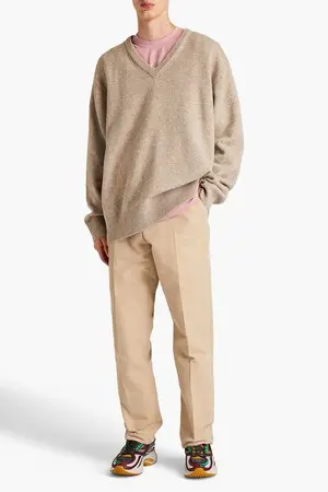 Acne Studios Oversized Mélange Wool And Cashmereblend Sweater