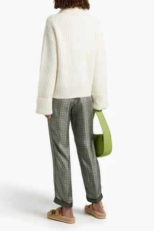 Arch4 Greenwich Ribbedknit Cashmere Turtleneck Sweater
