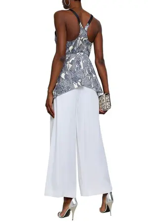Roberto Cavalli Printed Silksatin Twill Top