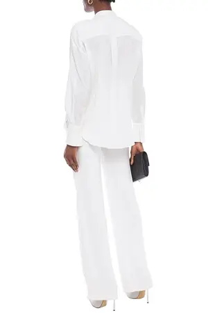 Brunello Cucinelli Beadembellished Silkblend Shirt