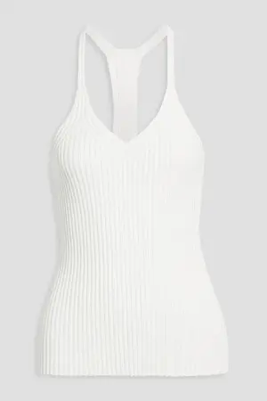 Helmut Lang Ribbedknit Tank - White
