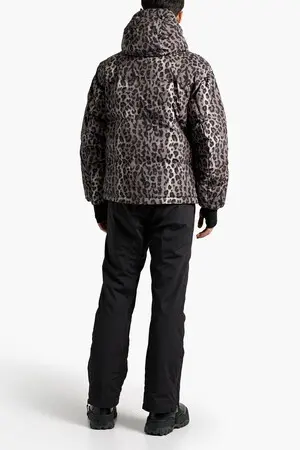 JETSET Quilted Leopard-print Ski Jacket