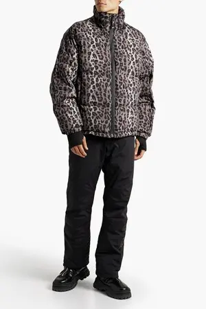 JETSET Quilted Leopard-print Ski Jacket
