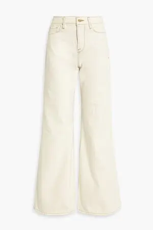 FRAME Le Palazzo Highrise Wideleg Jeans - Ecru