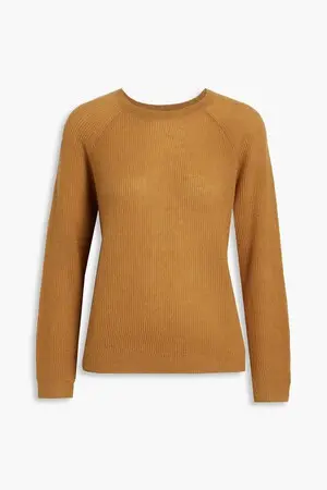 Vince Brushed Ribbedknit Sweater - Camel