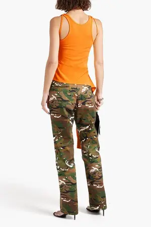 Helmut Lang Asymmetric Stretch-knit Tank