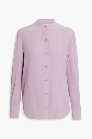Equipment Leonee Silk Crepe De Chine Shirt - Lavender